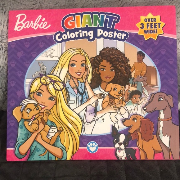 Barbie | Other | Barbie Coloring Poster | Poshmark